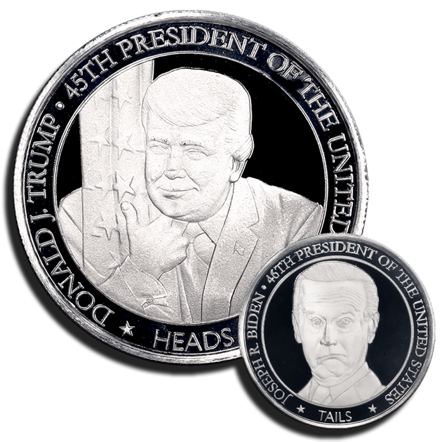 Trump vs Biden 1 oz Silver Round | Coolstax Vault